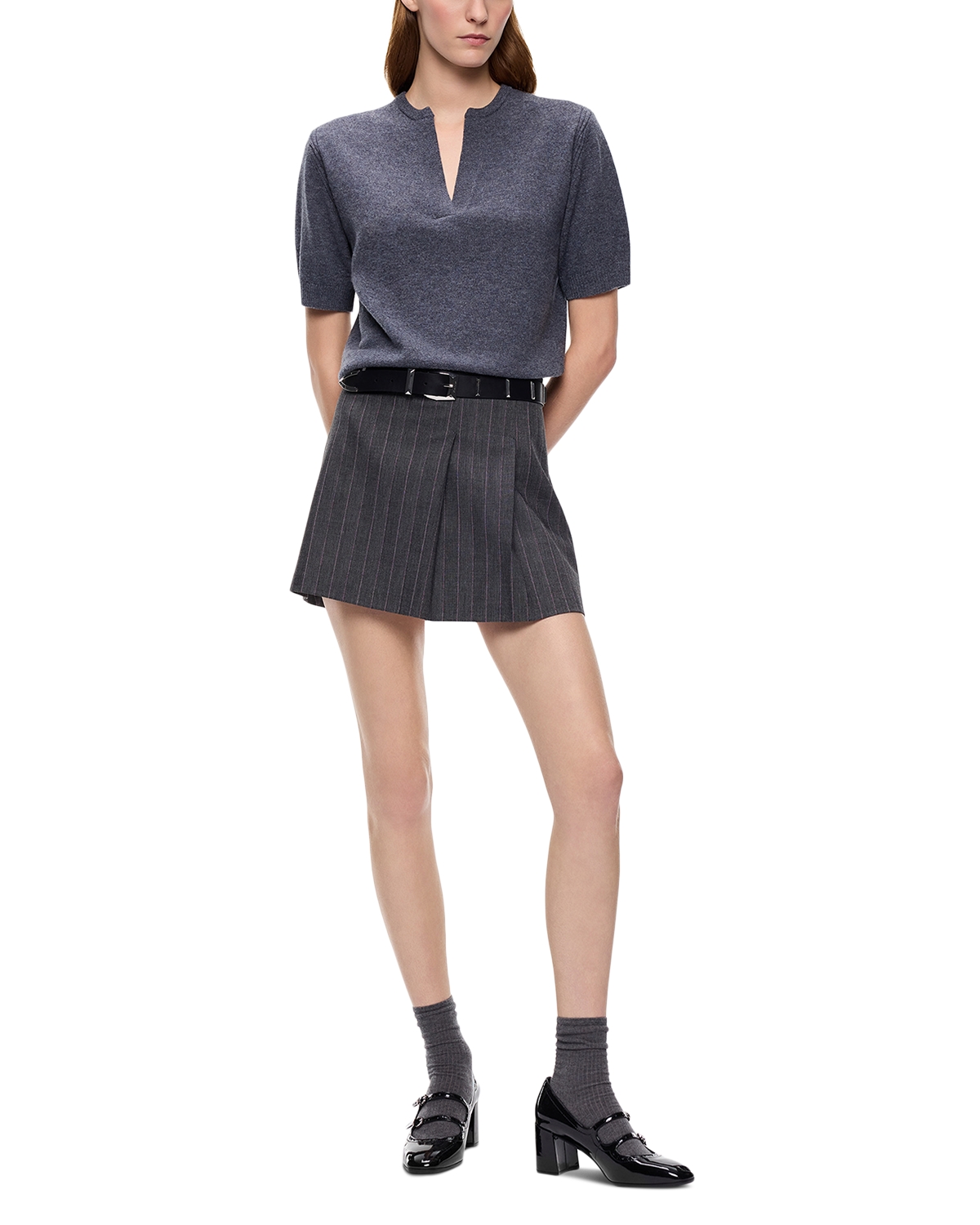 PINKO Pinko Giunco Pinstriped Mini Skirt